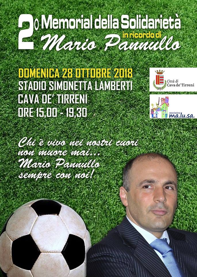 Cava, domenica prossima il Memorial "Mario Pannullo" - Ulisse online